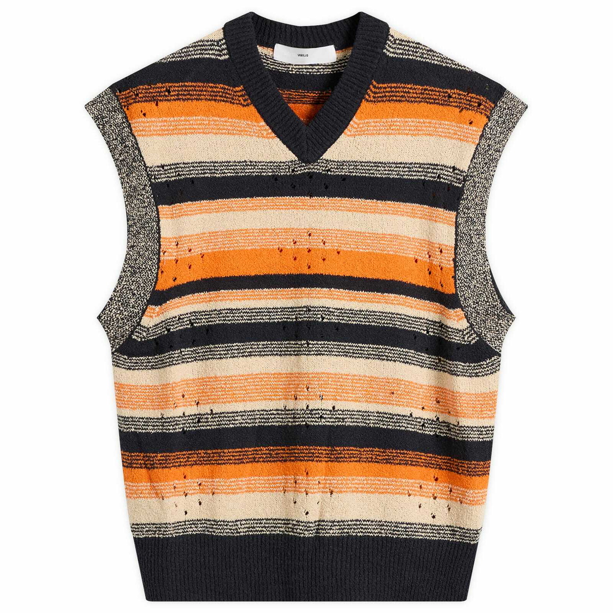 TOGA ARCHIVES Women's Lace Knit Vest in Orange TOGA ARCHIVES