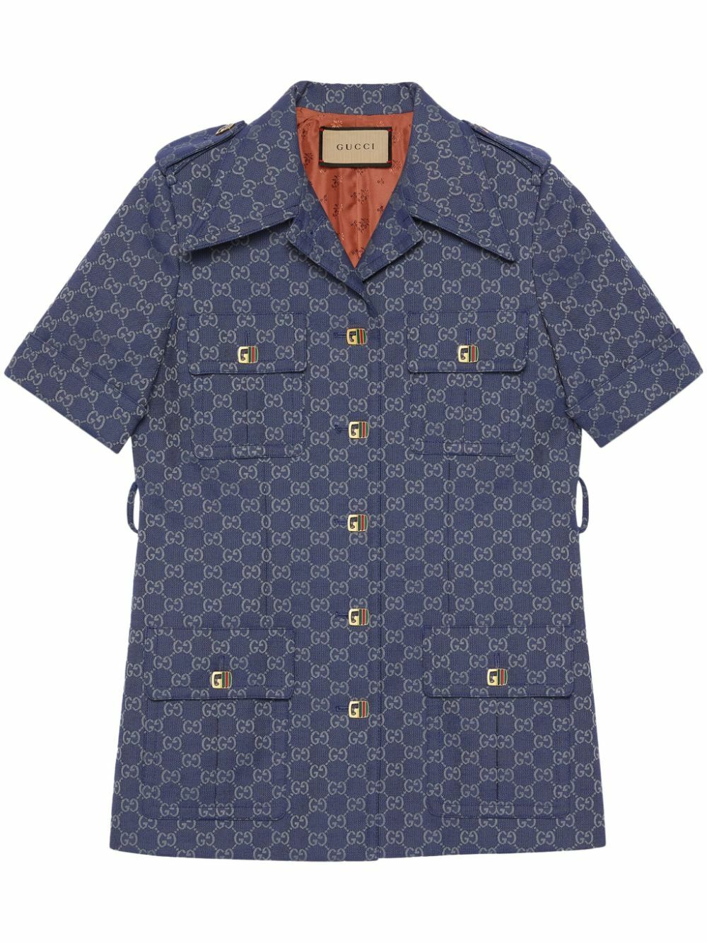 GUCCI - Gg Supreme Caban Coat Gucci