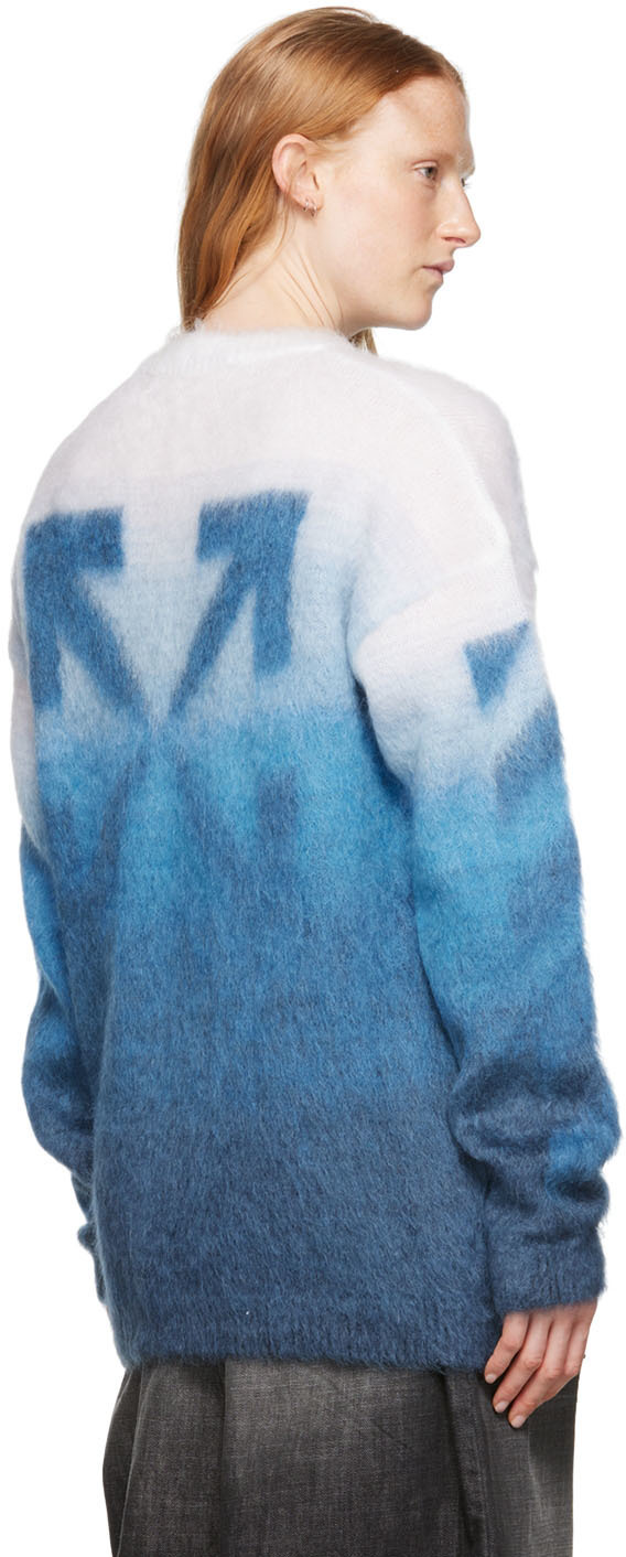 Off-White Blue Diag Arrow Sweater Off-White