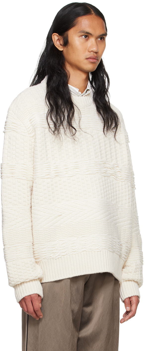 System Off-White Overlaped Neck Sweater System