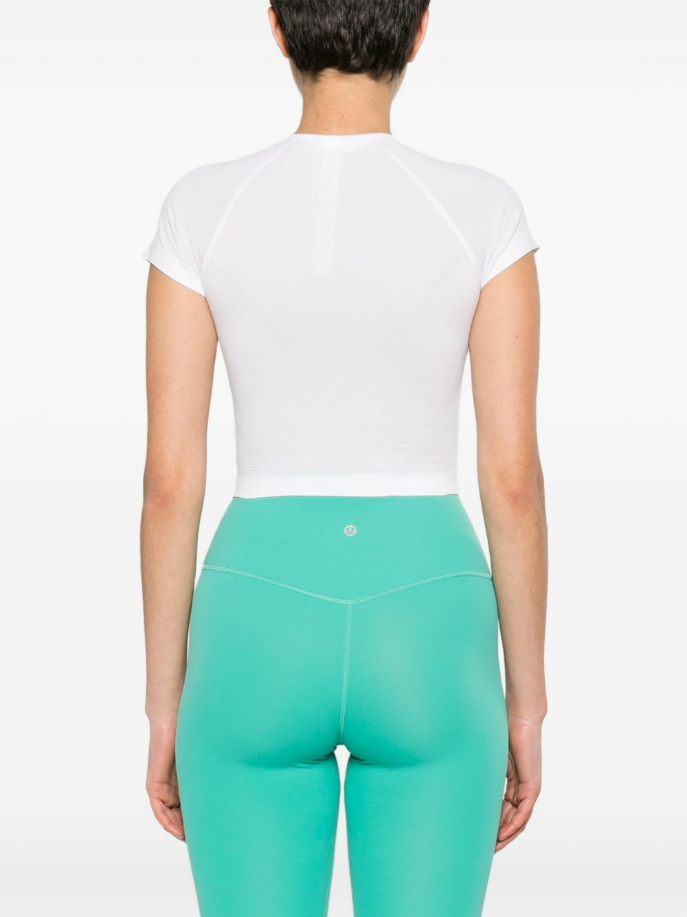 Lululemon White Swiftly Tech Crop Top Lululemon