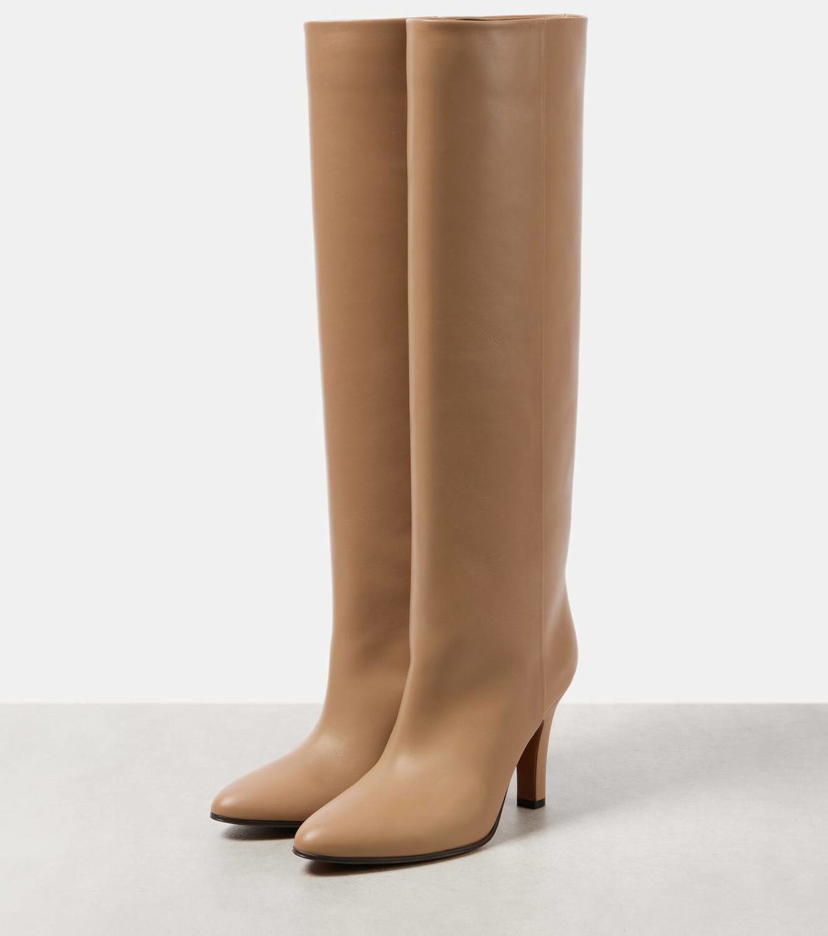 The Row Prudens leather knee-high boots The Row