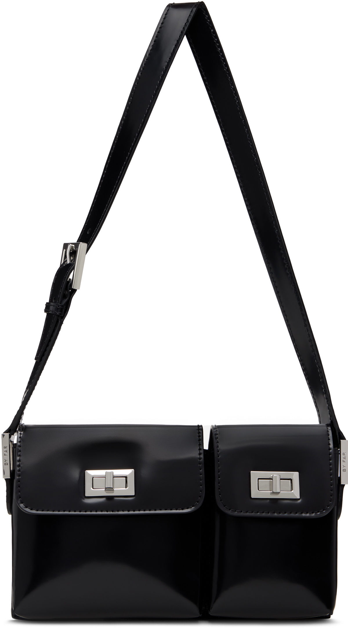 BY FAR Black Baby Billy Semi Patent Leather Bag By Far