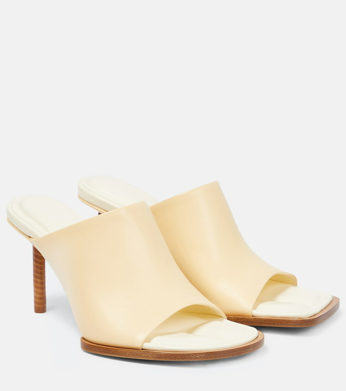 Jacquemus - Les Mules Carrés Ronds leather mules Jacquemus