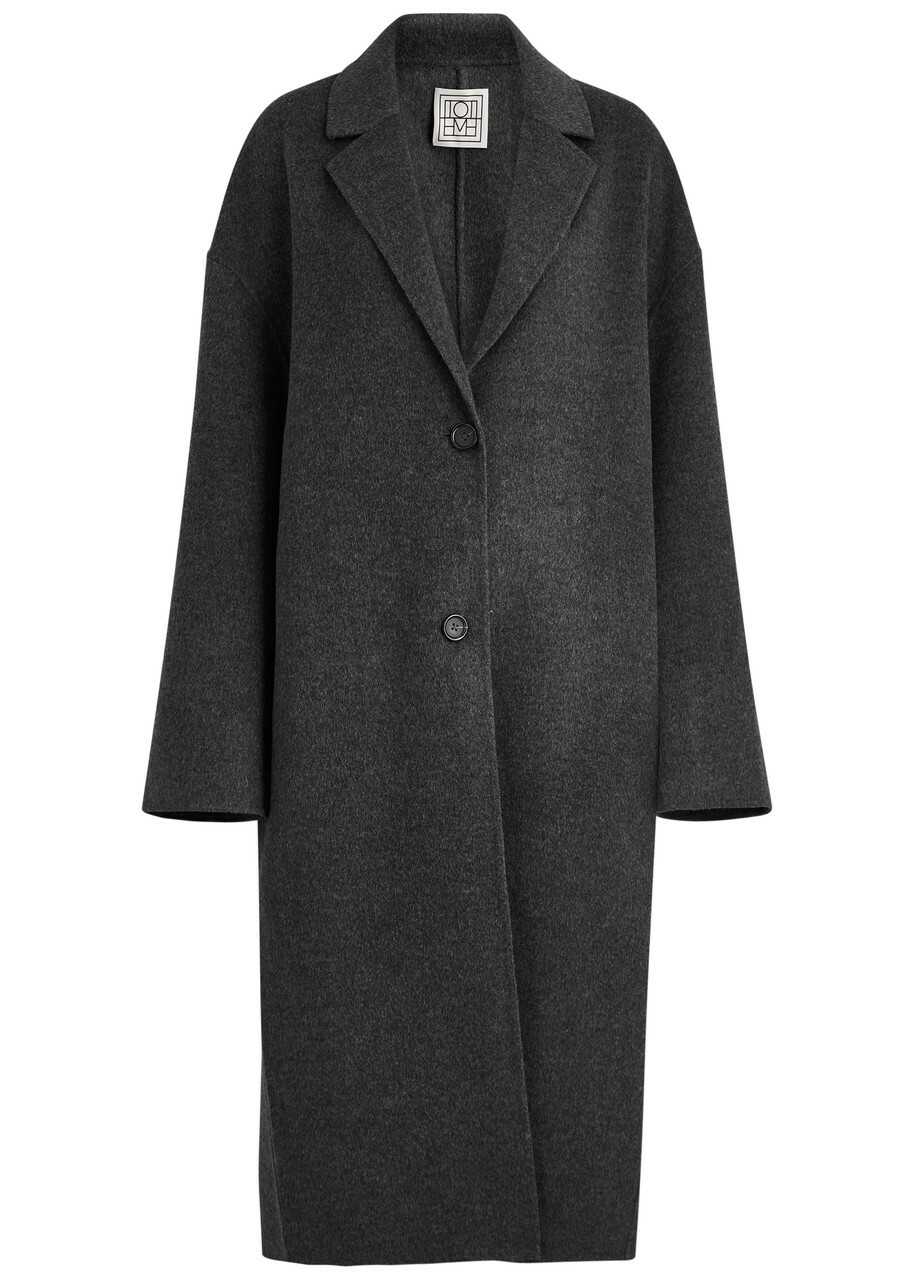 Toteme Oversized Wool Coat Grey Toteme