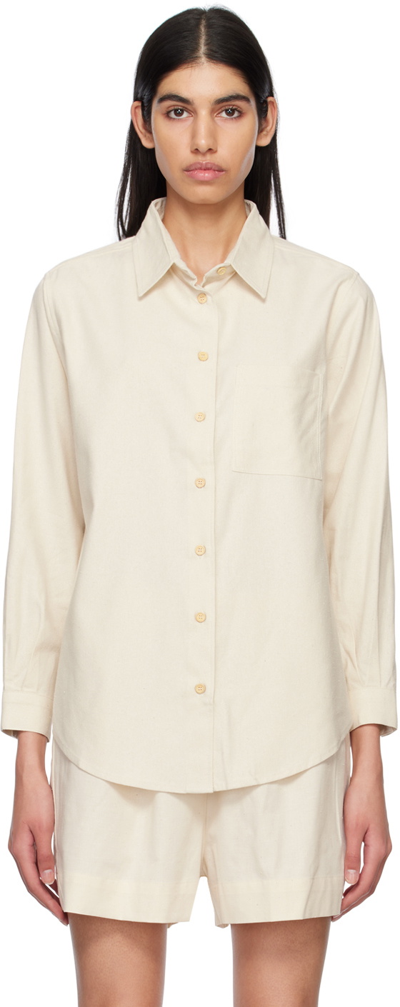 Baserange Off-White Basic Shirt Baserange