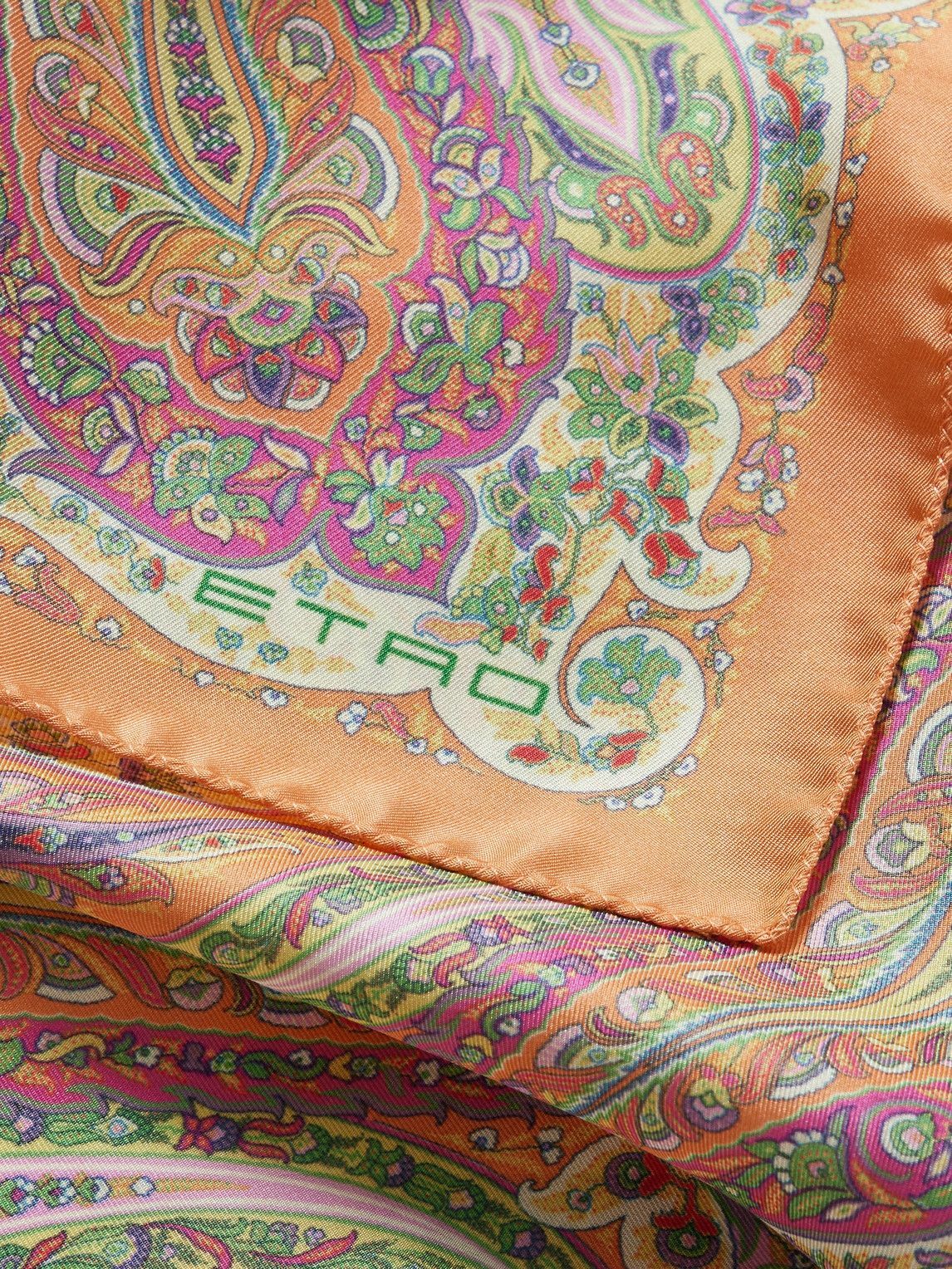 Etro - Paisley-Print Silk-Twill Pocket Square Etro
