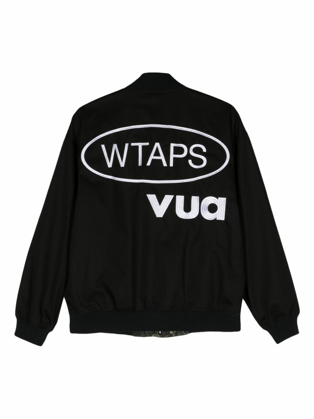 WTAPS Black Logo-Applique Bomber Jacket WTAPS