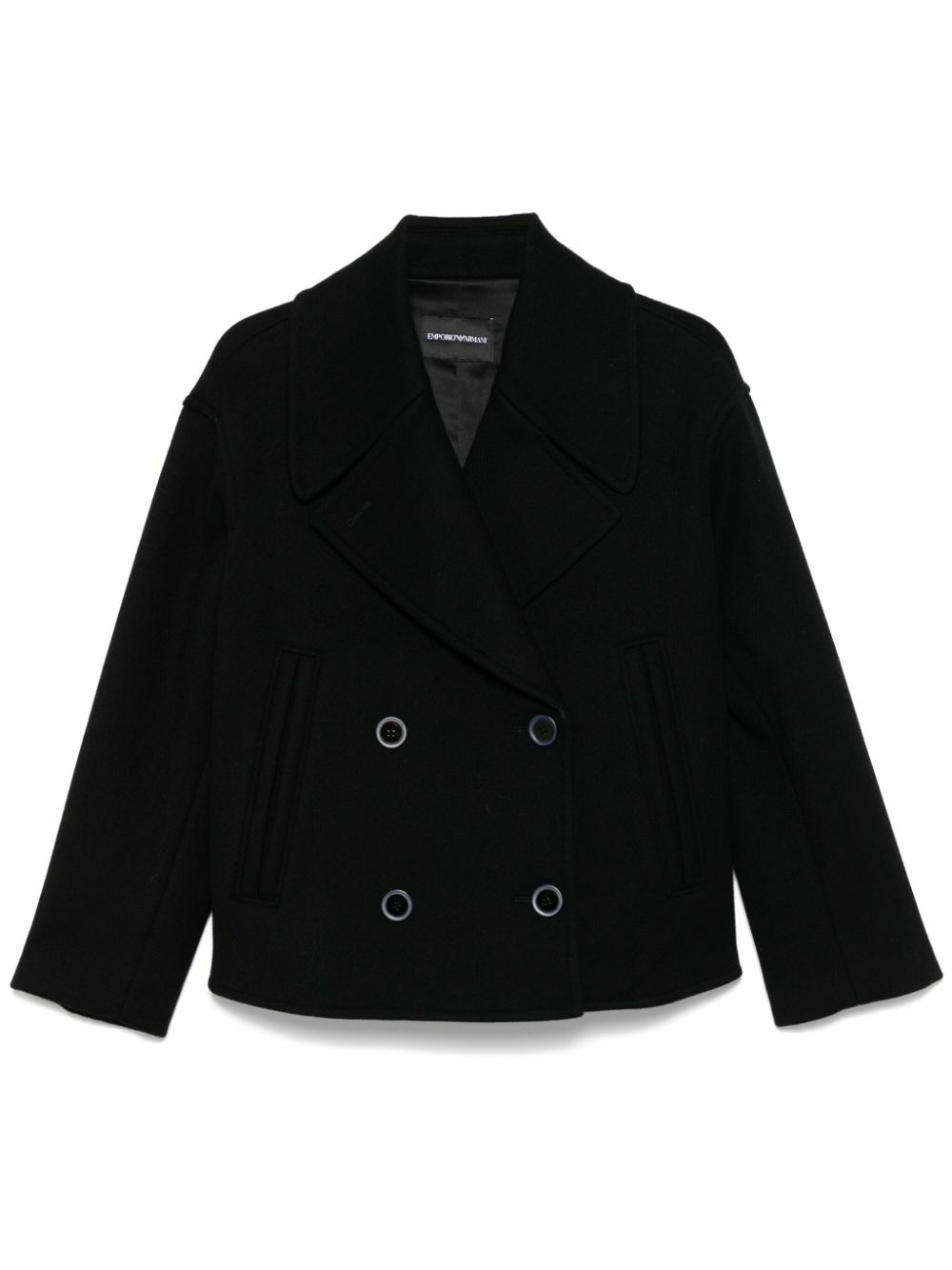EMPORIO ARMANI - Wool Double-breasted Coat Emporio Armani