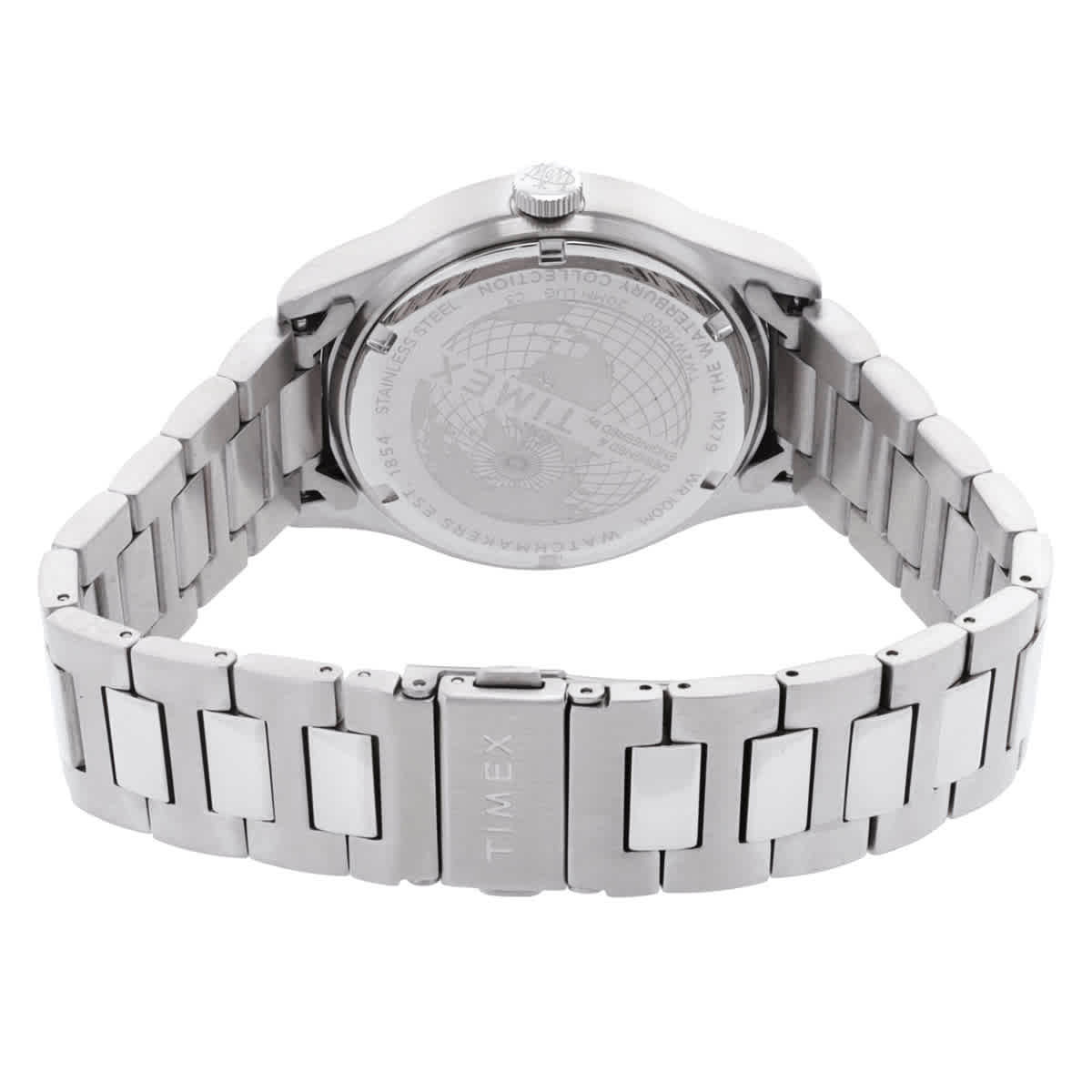 Timex Waterbury Traditional Day Date Quartz Black Dial Mens Watch ...