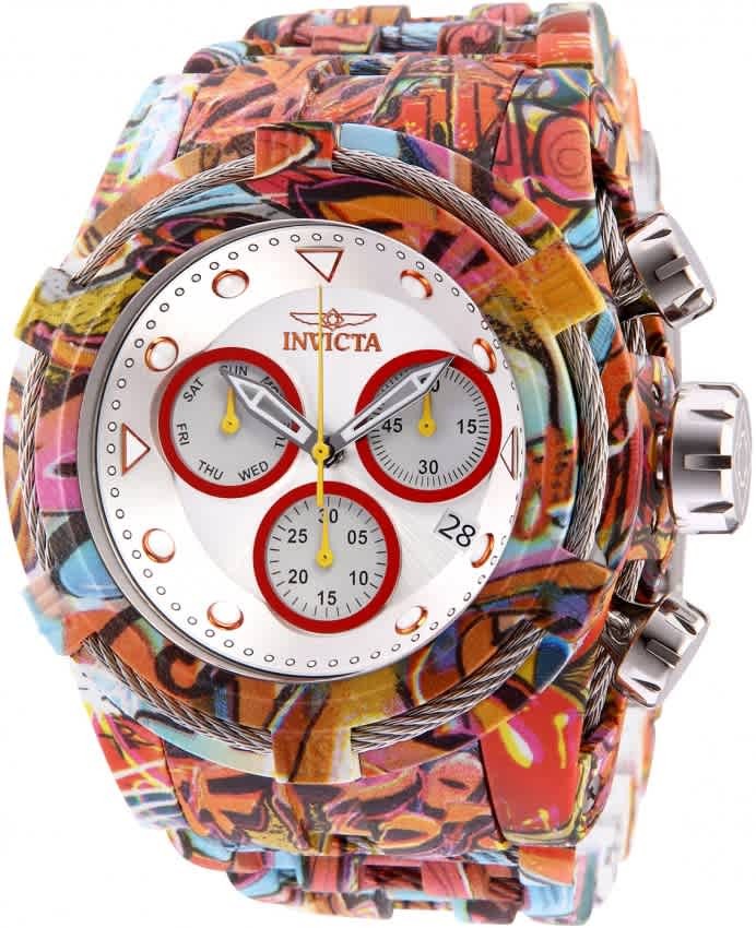 Invicta Bolt Chronograph Quartz Antique Silver Silver Mens Watch 32416 ...