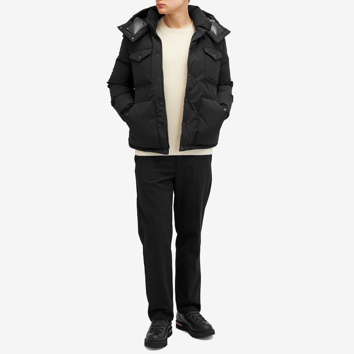 Moncler Men's Fornas Micro Cotton Jacket in Black Moncler