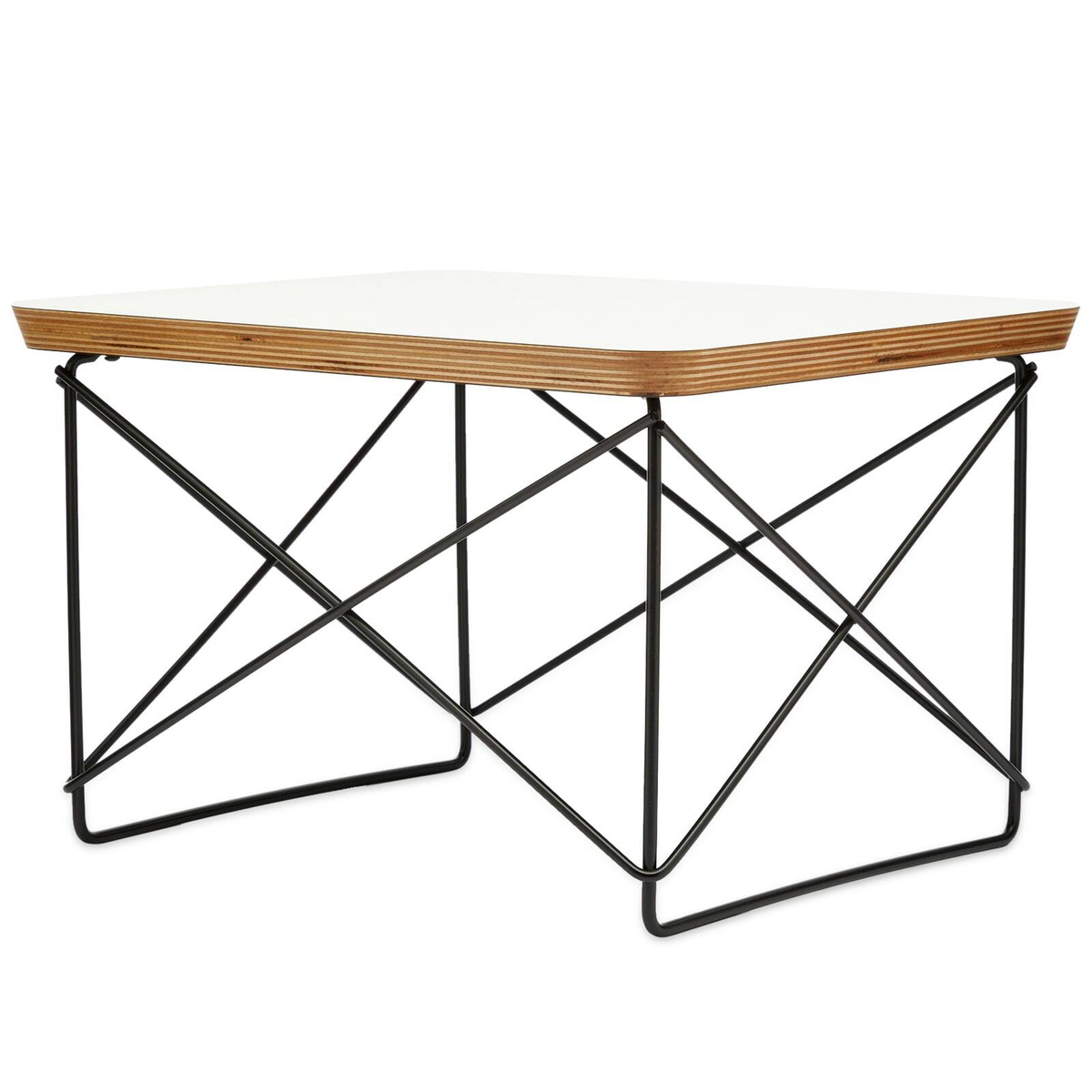 Vitra Occasional Table Ltr in White/Basic Dark Vitra