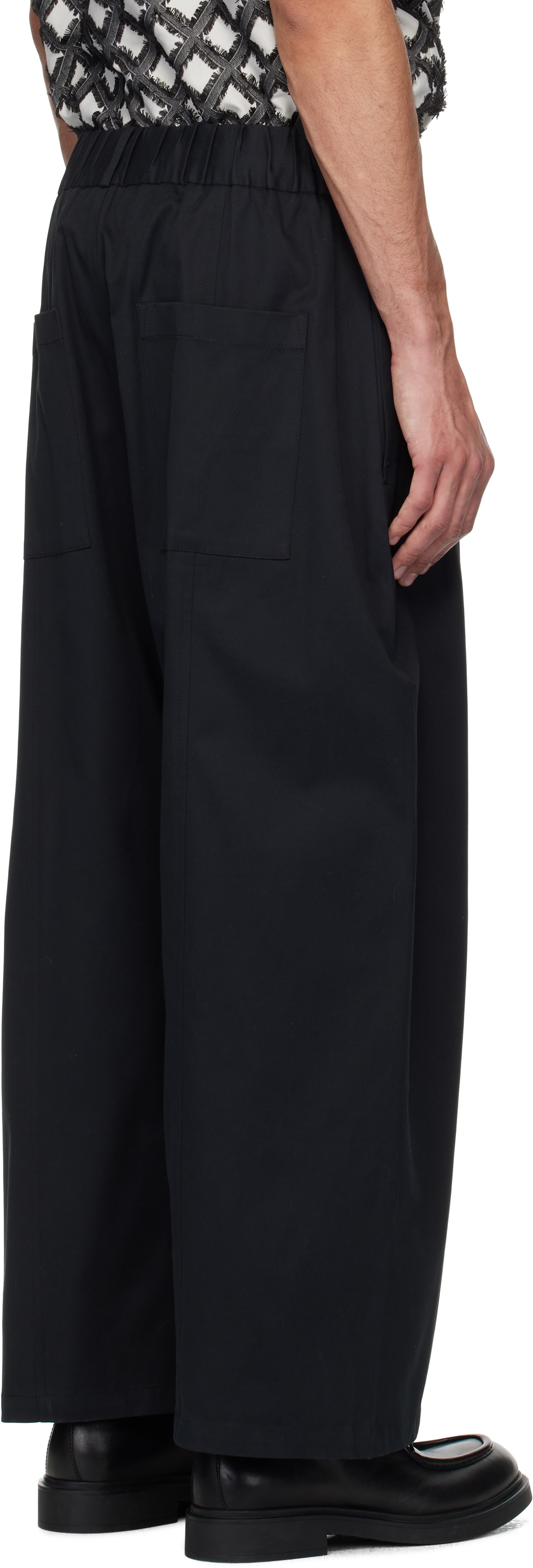 SAGE NATION Black Welt Trousers SAGE NATION