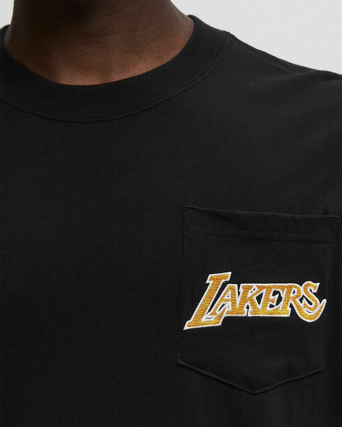 Mitchell & Ness NBA DOUBLE HIT SS POCKET TEE VINTAGE LOGO LOS ANGELES ...