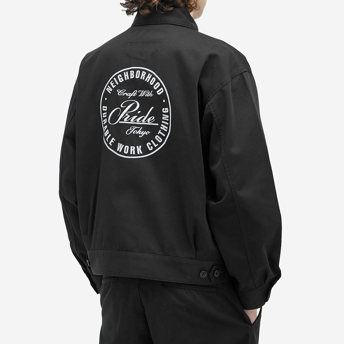 Neighborhood Men's x Dickies Zip Work Jacket in Black Neighborhood