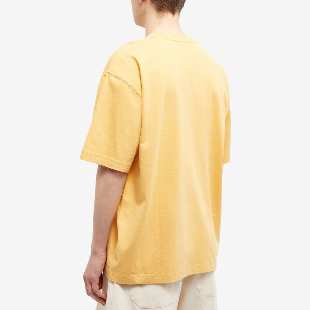 Jacquemus Men's Macrame Logo T-Shirt in Yellow Jacquemus