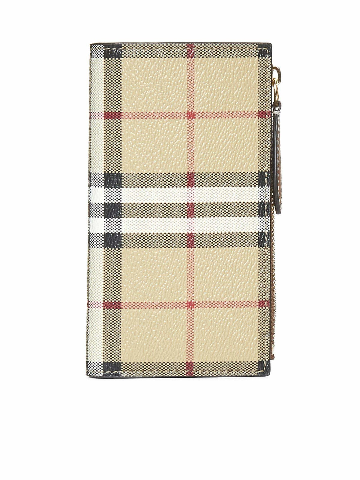 Burberry Check Pattern Zip-up Wallet Burberry