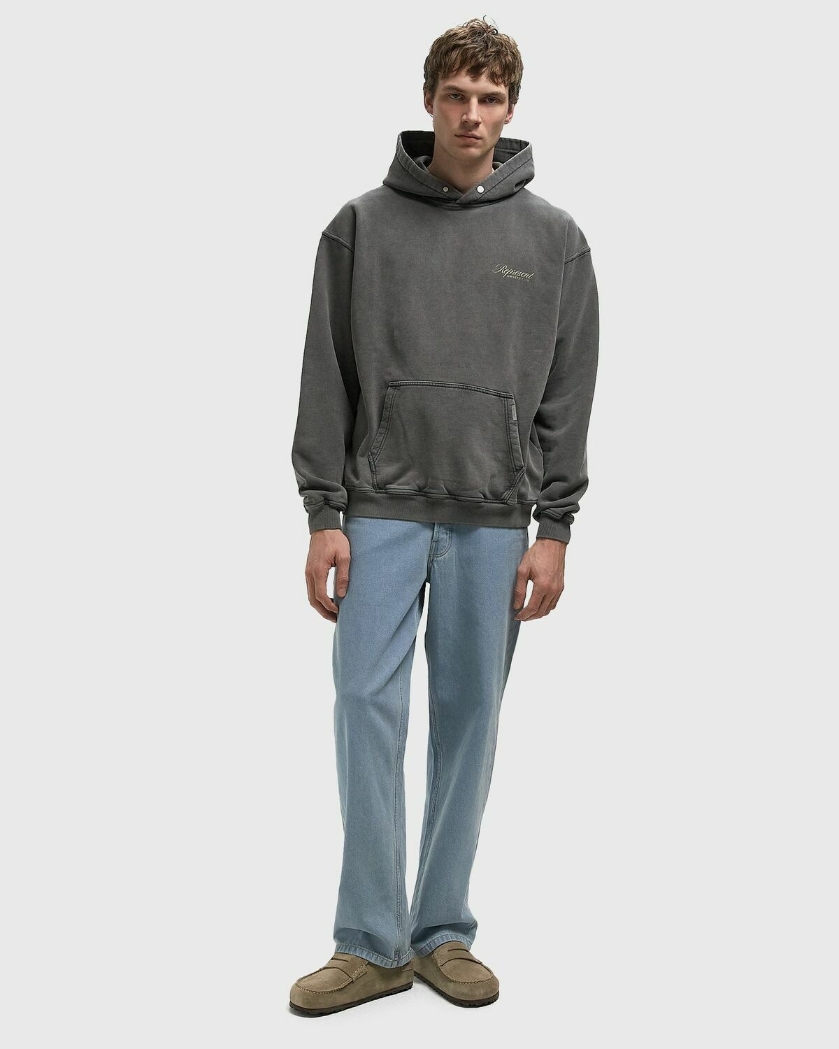 Represent Represent Owners Club Script Hoodie Grey Mens Hoody Represent