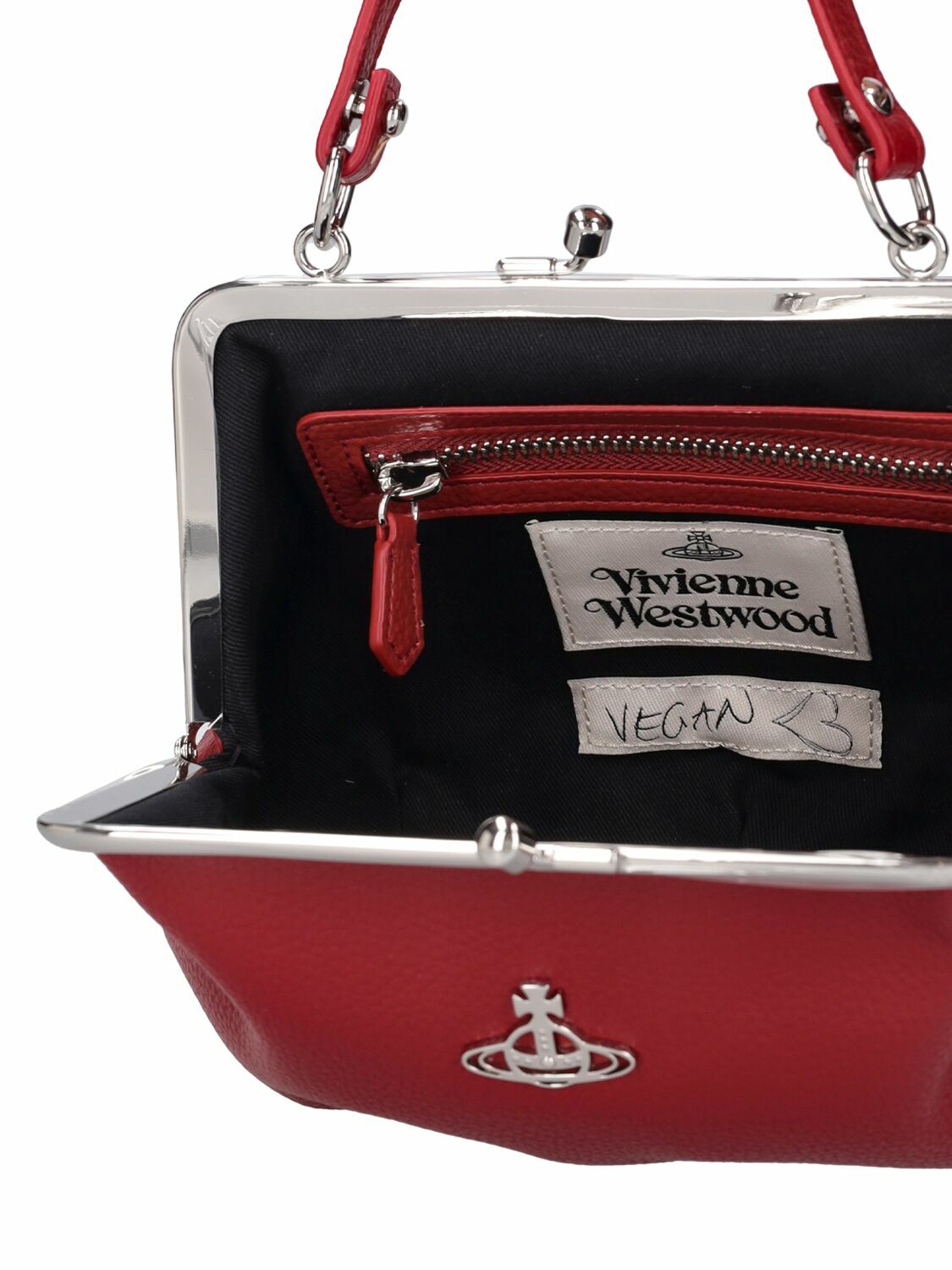 VIVIENNE WESTWOOD - Granny Frame Grained Faux Leather Bag Vivienne Westwood
