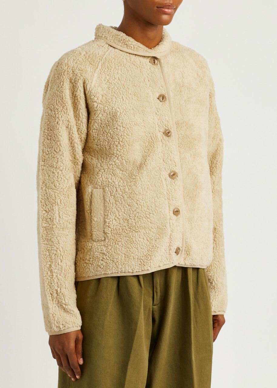 Ymc Beach Fleece Jacket Beige YMC