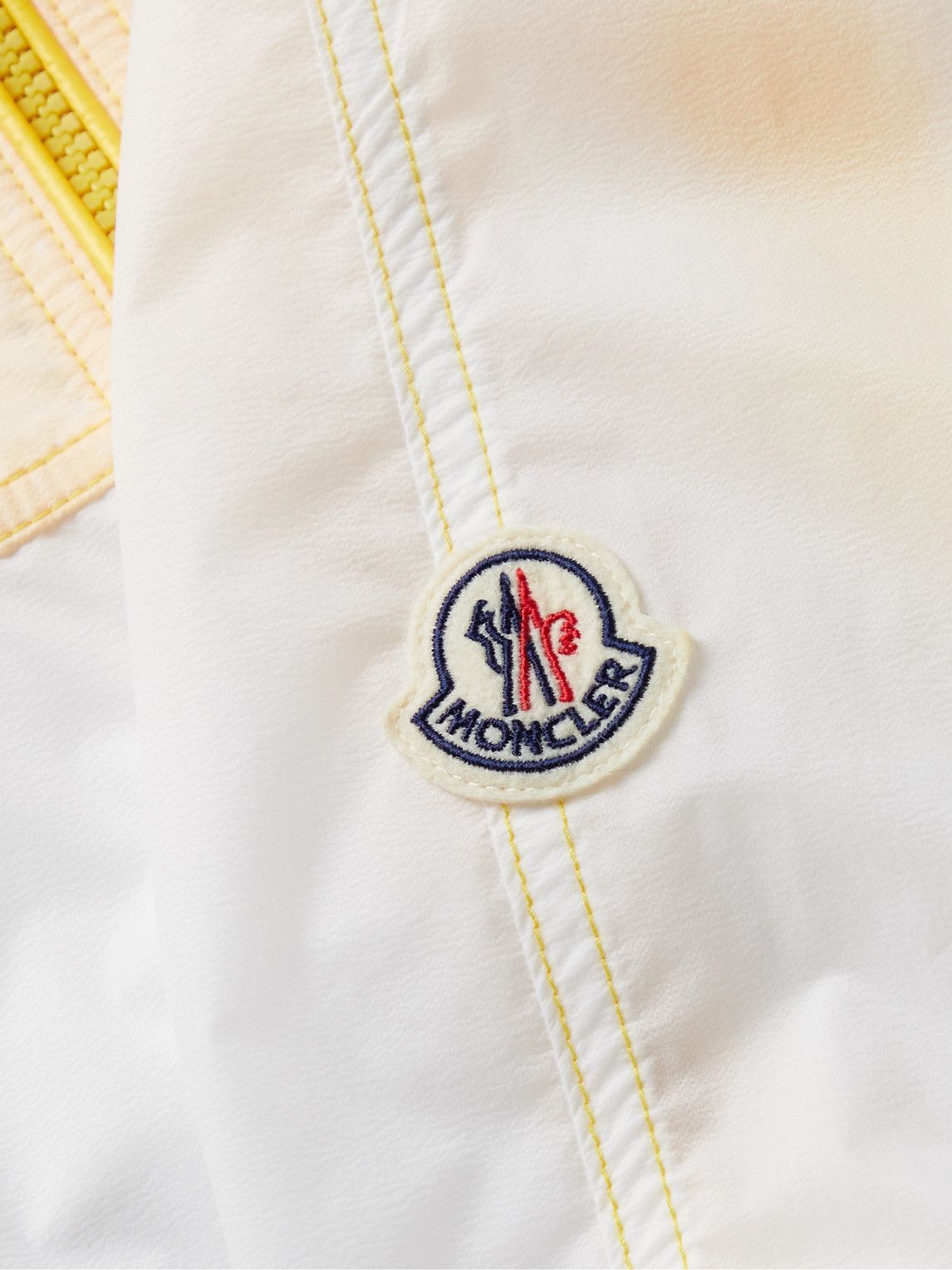 Moncler - Doi Logo-Appliquéd Webbing-Trimmed Nylon Hooded Jacket ...