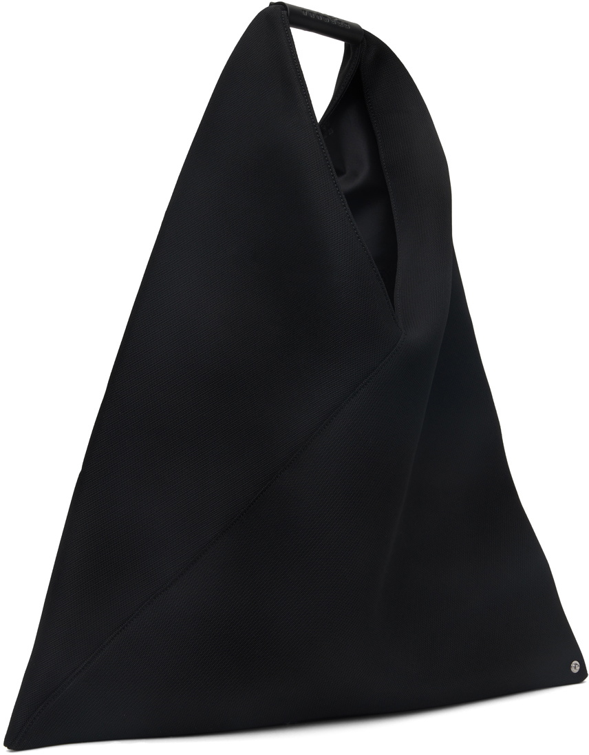 MM6 Maison Margiela Black Classic Triangle Tote MM6 Maison Margiela