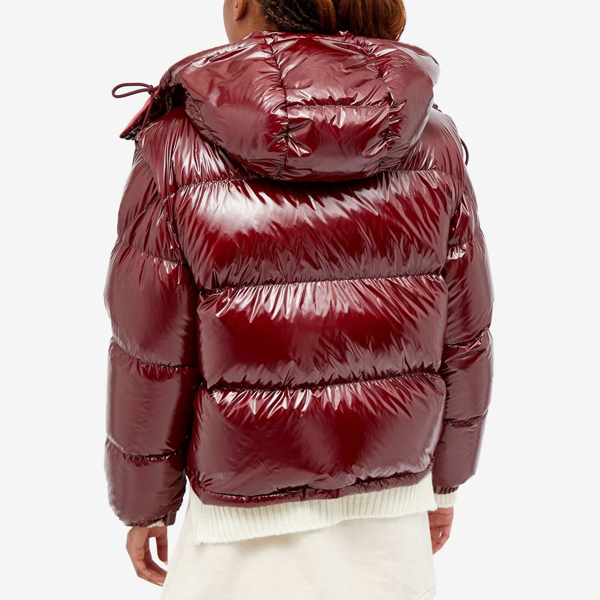 Moncler Women's Karakorum Padded Jacket in Burgundy Moncler