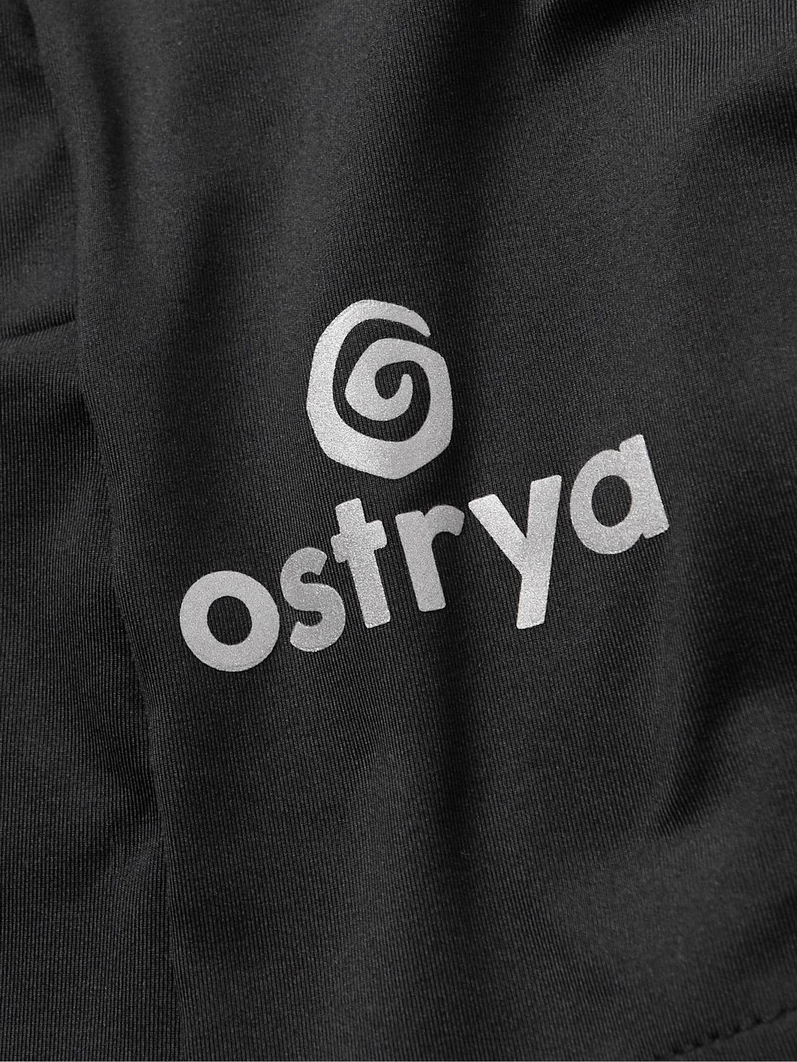 OSTRYA - Logo-Print Stretch-Jersey Shorts - Black Ostrya