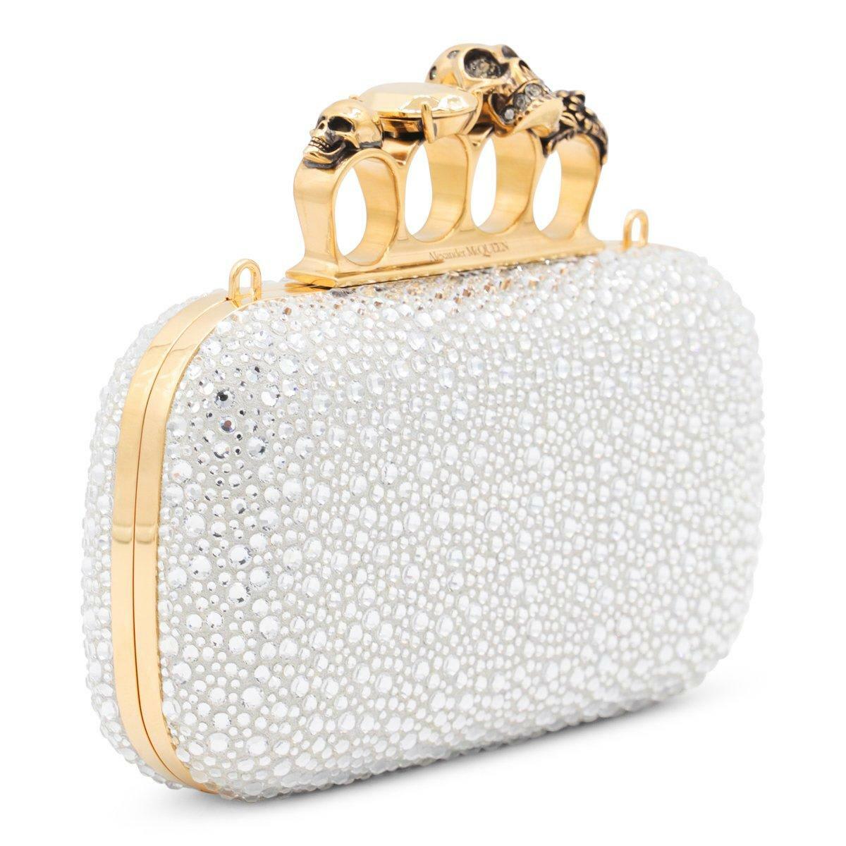 Alexander McQueen Knuckle Embellished Clutch Bag Alexander McQueen