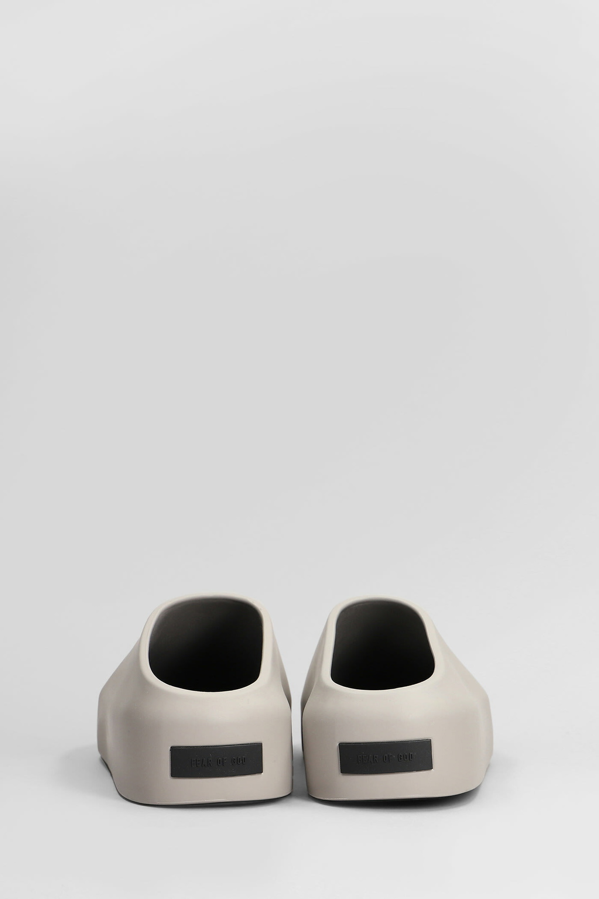 Fear of God California Slipper-mule In Grey Rubber/plasic Fear Of God