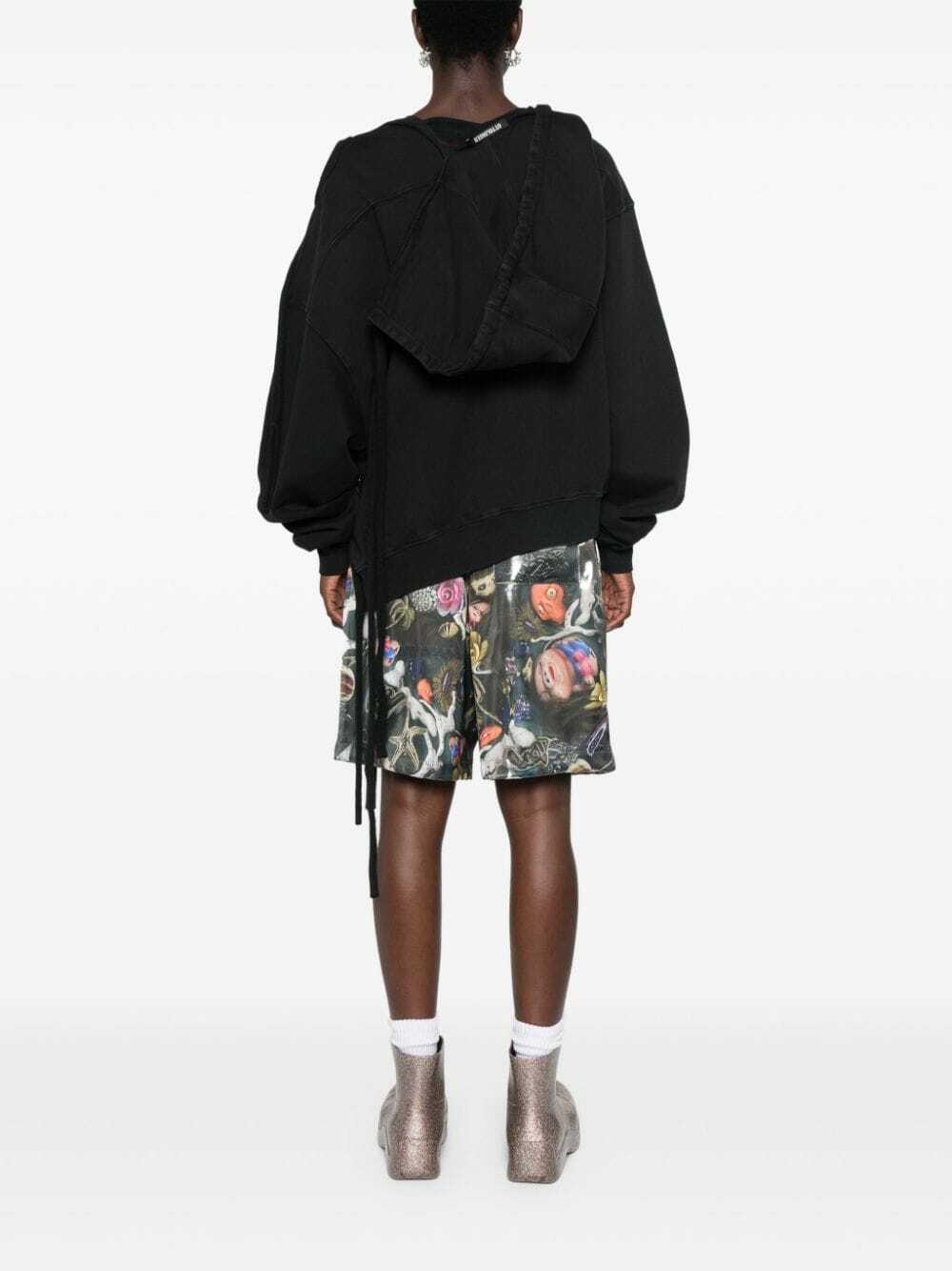 OTTOLINGER - Deconstructed Cotton Hoodie Ottolinger