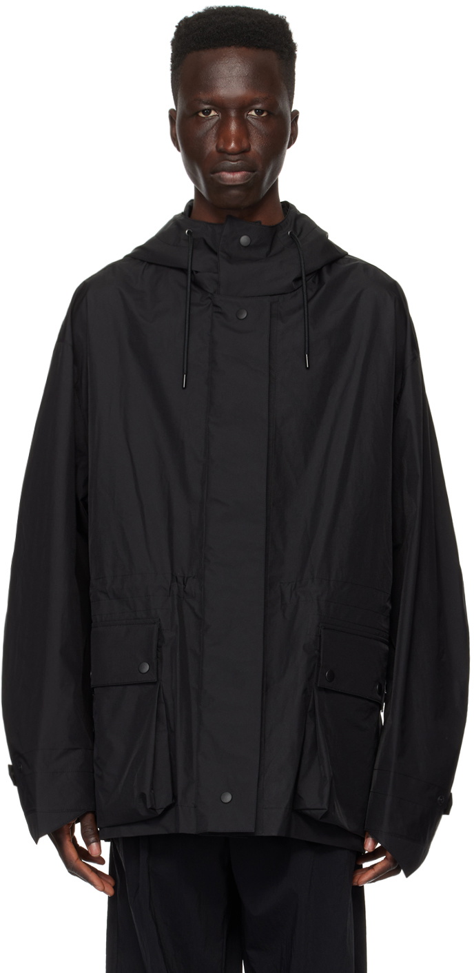 Solid Homme Black Drawstring Jacket Solid Homme