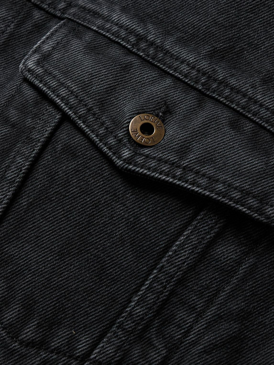 LOEWE - Logo-Detailed Denim Jacket - Black Loewe