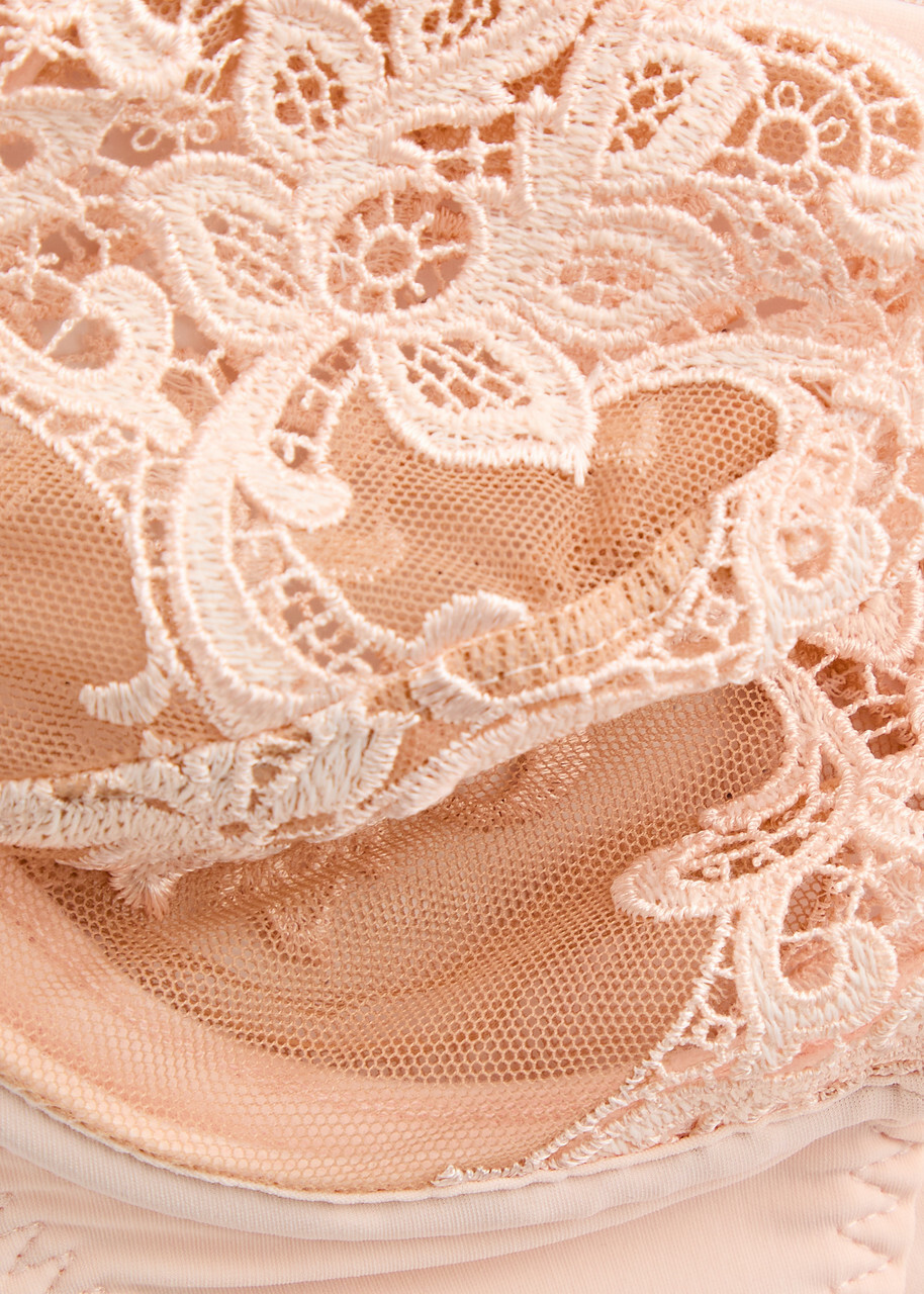 Simone PÉRÈLE Saga Guipure-lace Underwired bra Light Pink Simone Perele