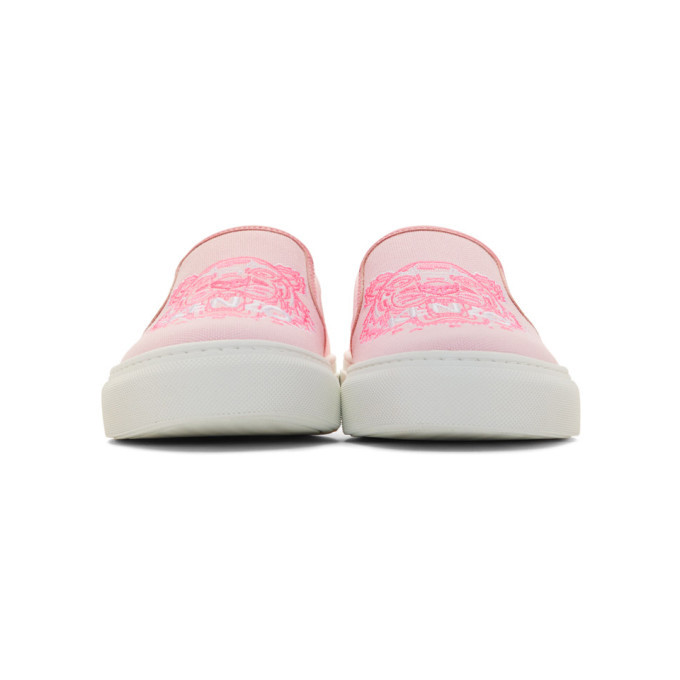 Kenzo Pink Tiger K-Skate Slip-On Sneakers Kenzo
