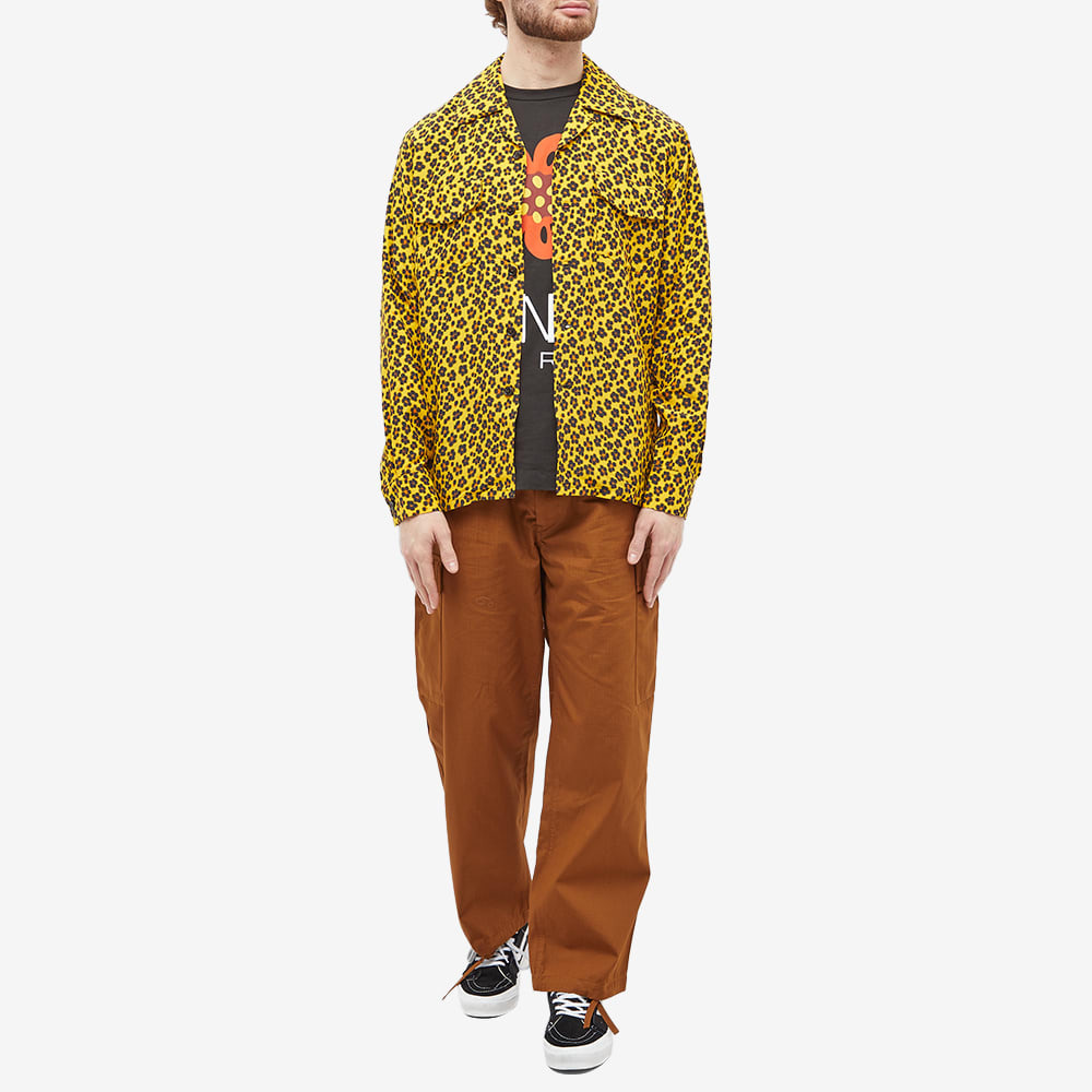 Kenzo Paris Men's Hana Leopard Hawaiian Shirt in Golden Yellow Kenzo
