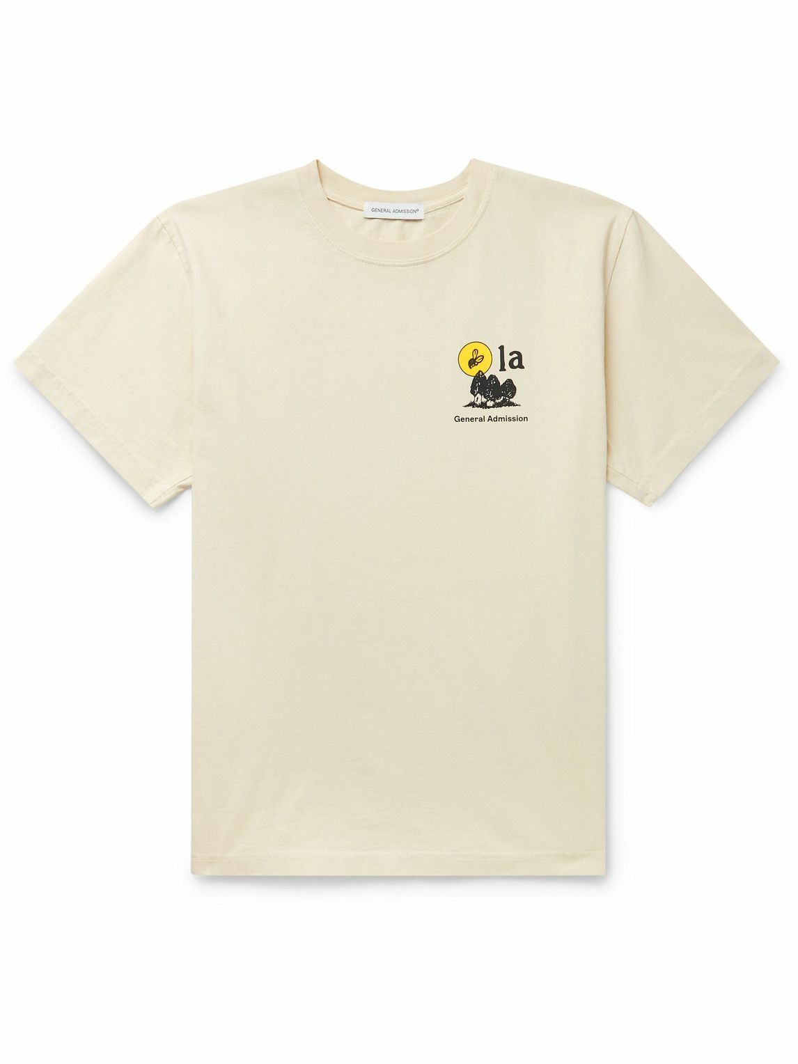 GENERAL ADMISSION - Printed Cotton-Jersey T-Shirt - Neutrals General ...