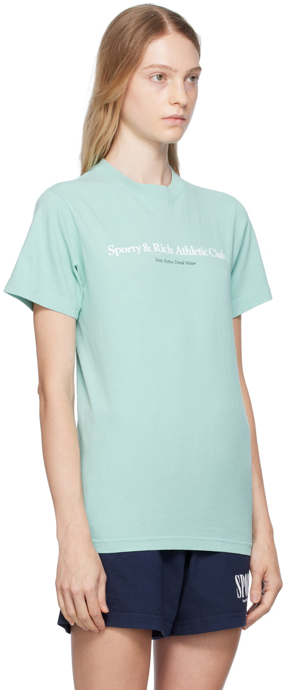 Sporty & Rich Green 'Athletic Club' T-Shirt Sporty & Rich