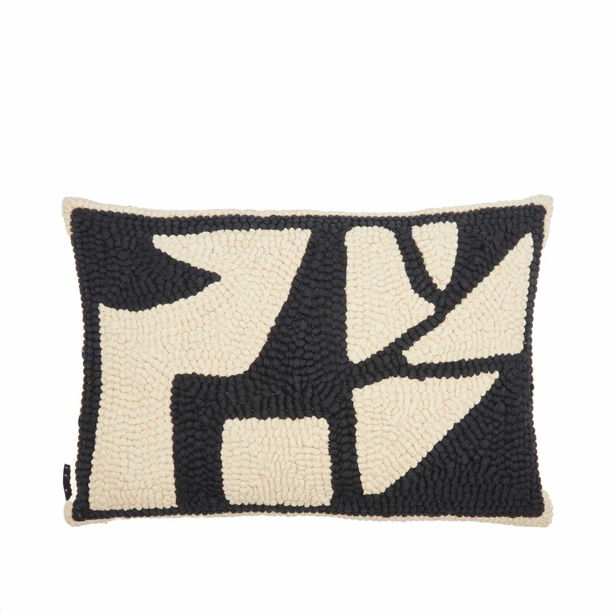 The Conran Shop Ira Knotted Cotton Cushion in Mono The Conran Shop