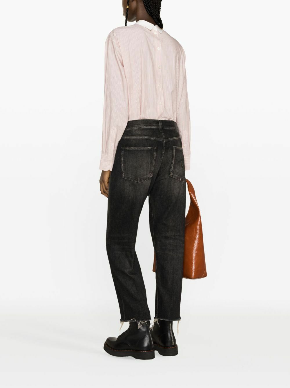 R13 Black Tobi Joy Straight Jeans R13