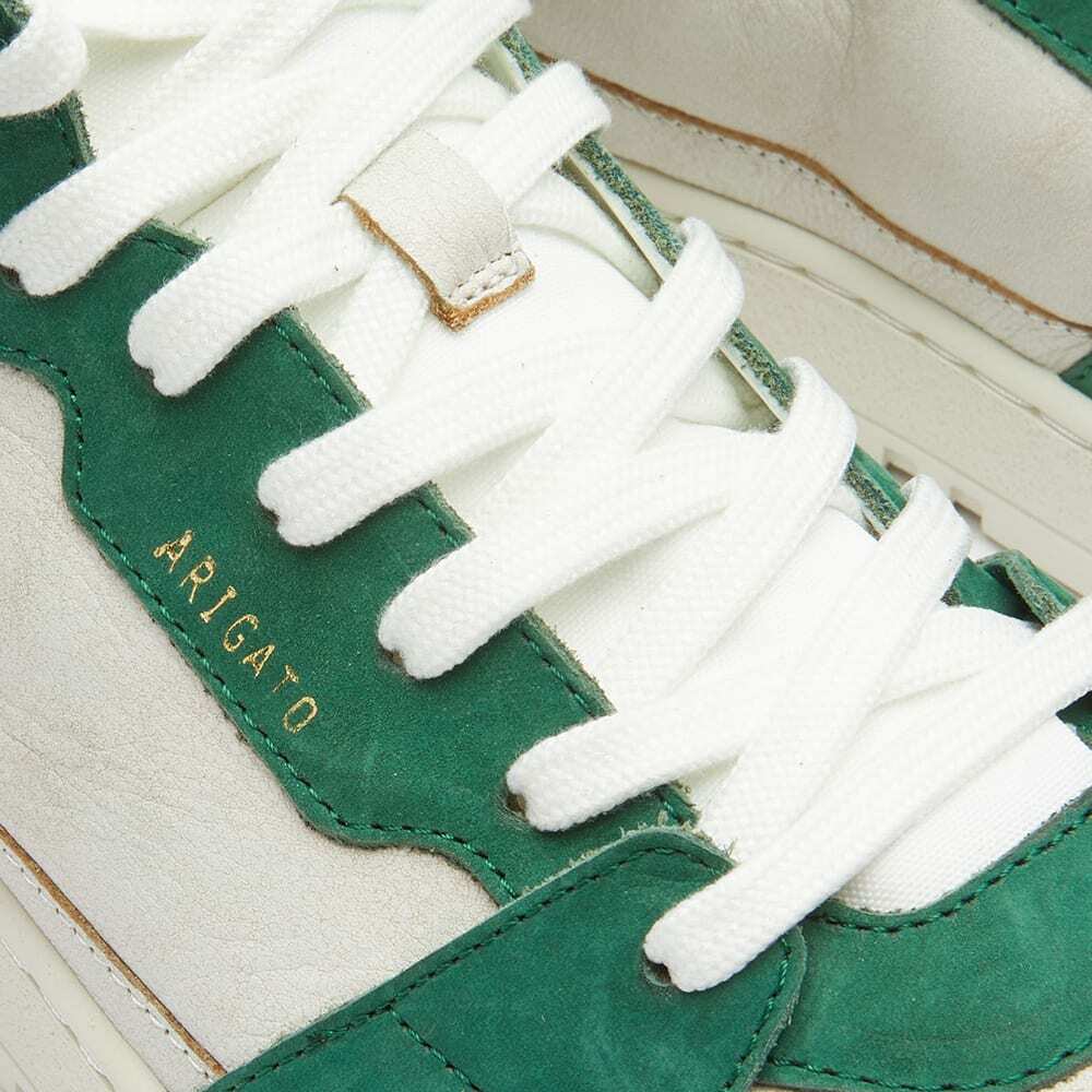 Axel Arigato Men's Dice Hi-Top Sneakers in White/Kale Green Axel Arigato