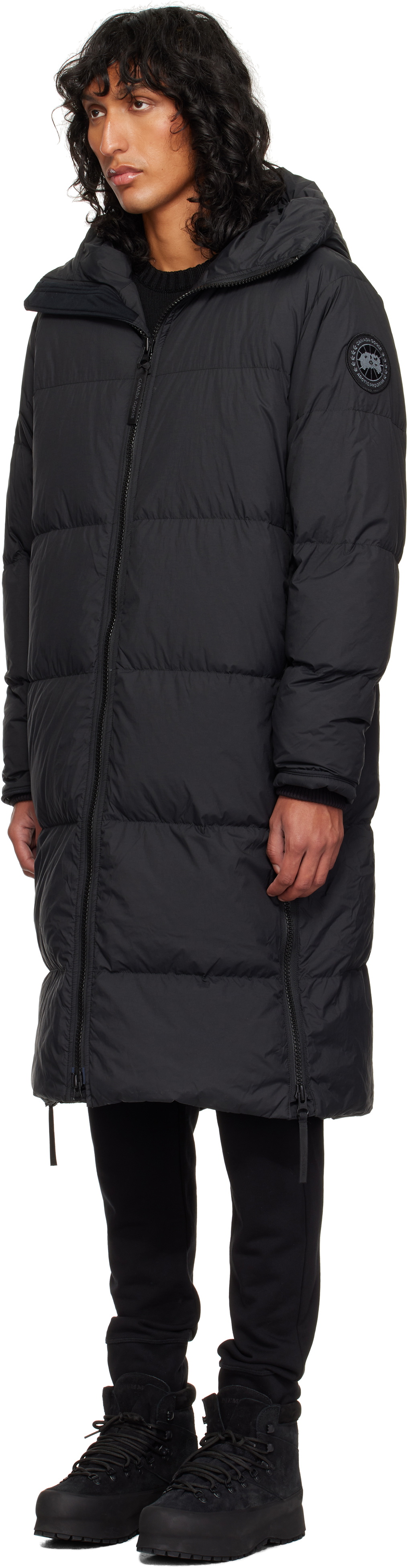Canada Goose Black 'Black Label' Lawrence Long Puffer Down Coat Canada ...