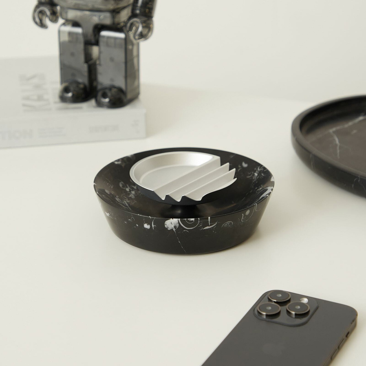 Houseplant by Seth Rogen Ridge Ashtray in Black Houseplant