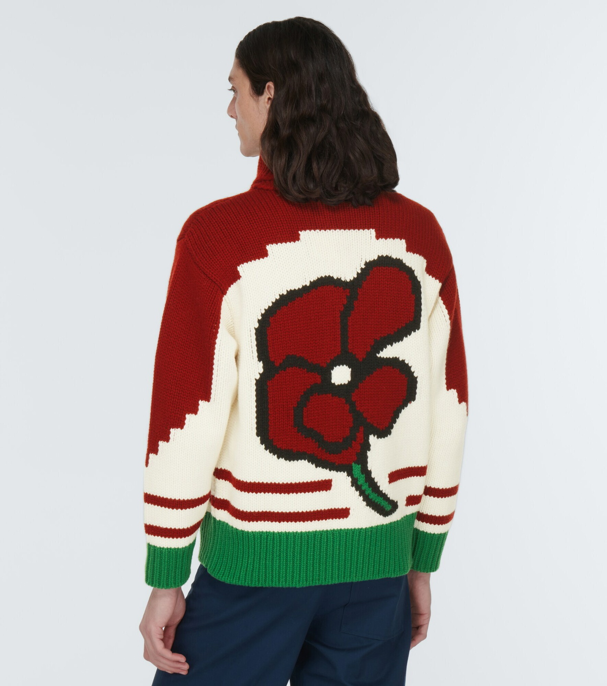 Kenzo - Intarsia wool cardigan Kenzo