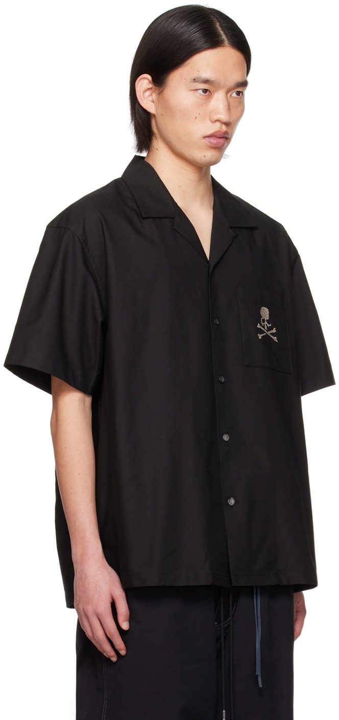 mastermind JAPAN Black Metallic Thread Shirt mastermind JAPAN