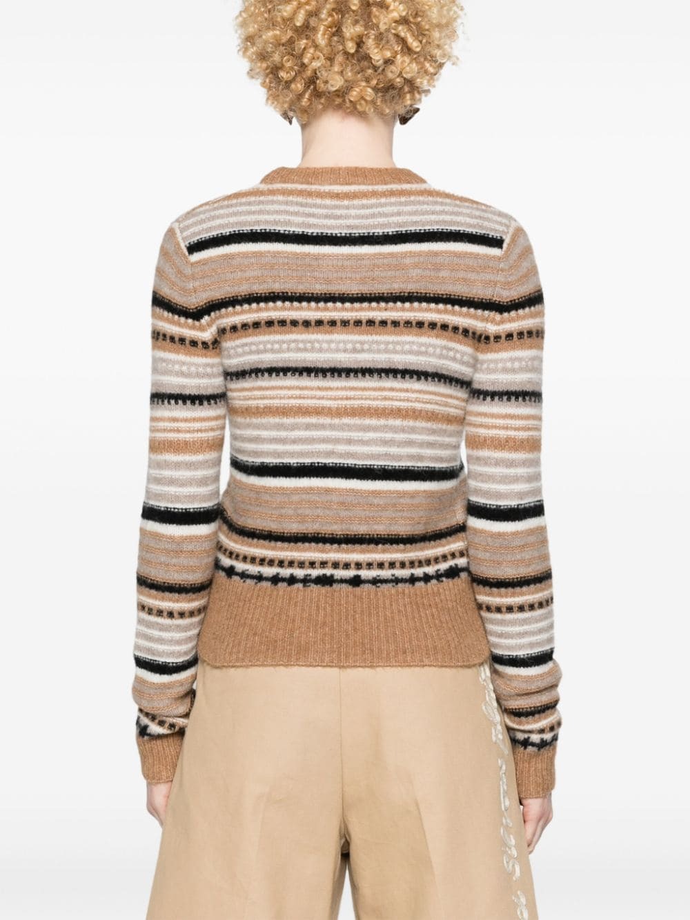 GANNI - Wool Striped Cardigan GANNI