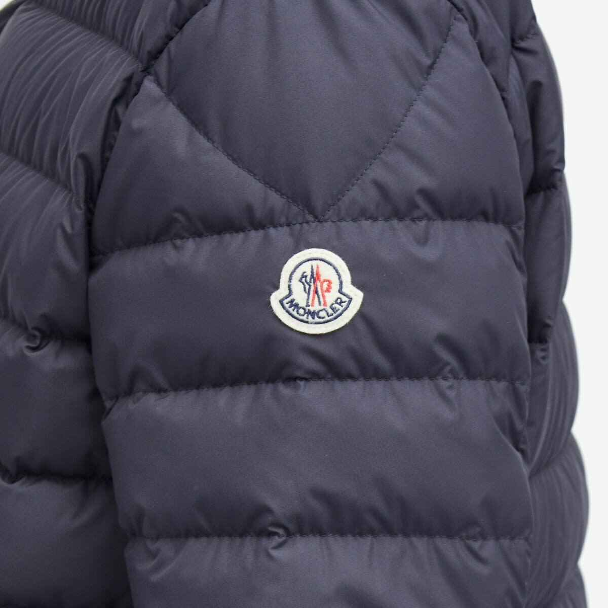 Moncler Men's Alfit Concealed Hood Jacket in Navy Moncler