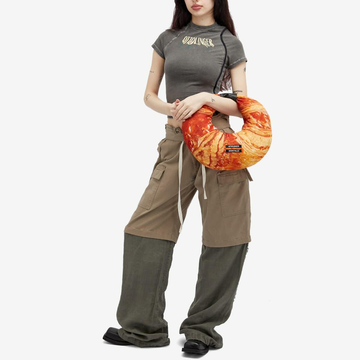 Ottolinger Women's Croissant Bag in Orange Ottolinger