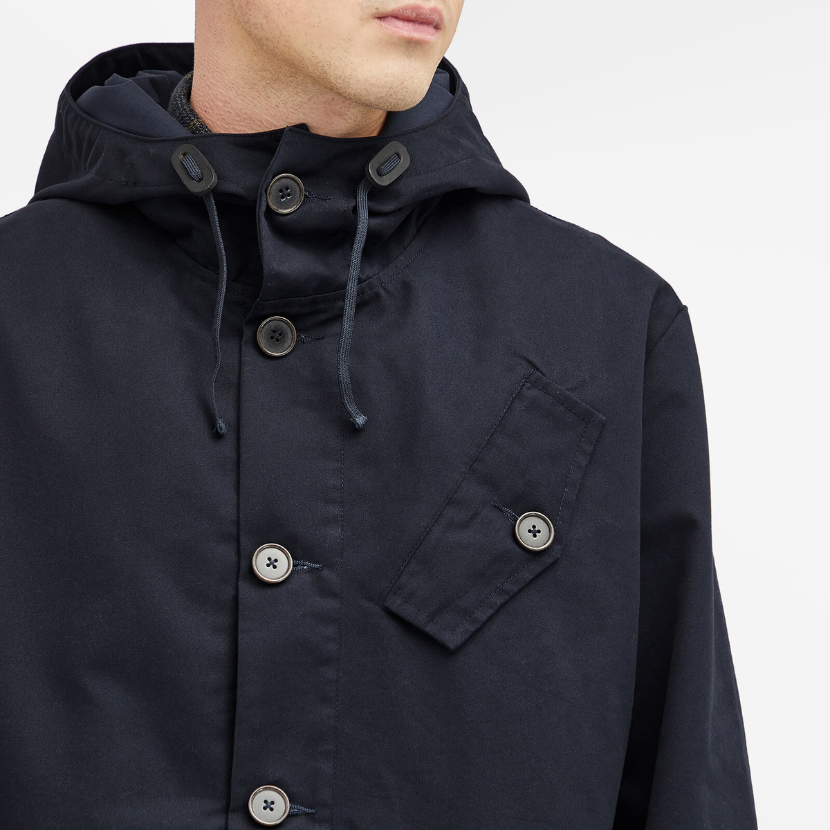 Universal Works Men's Boston Parka Jacket in Navy Universal Works